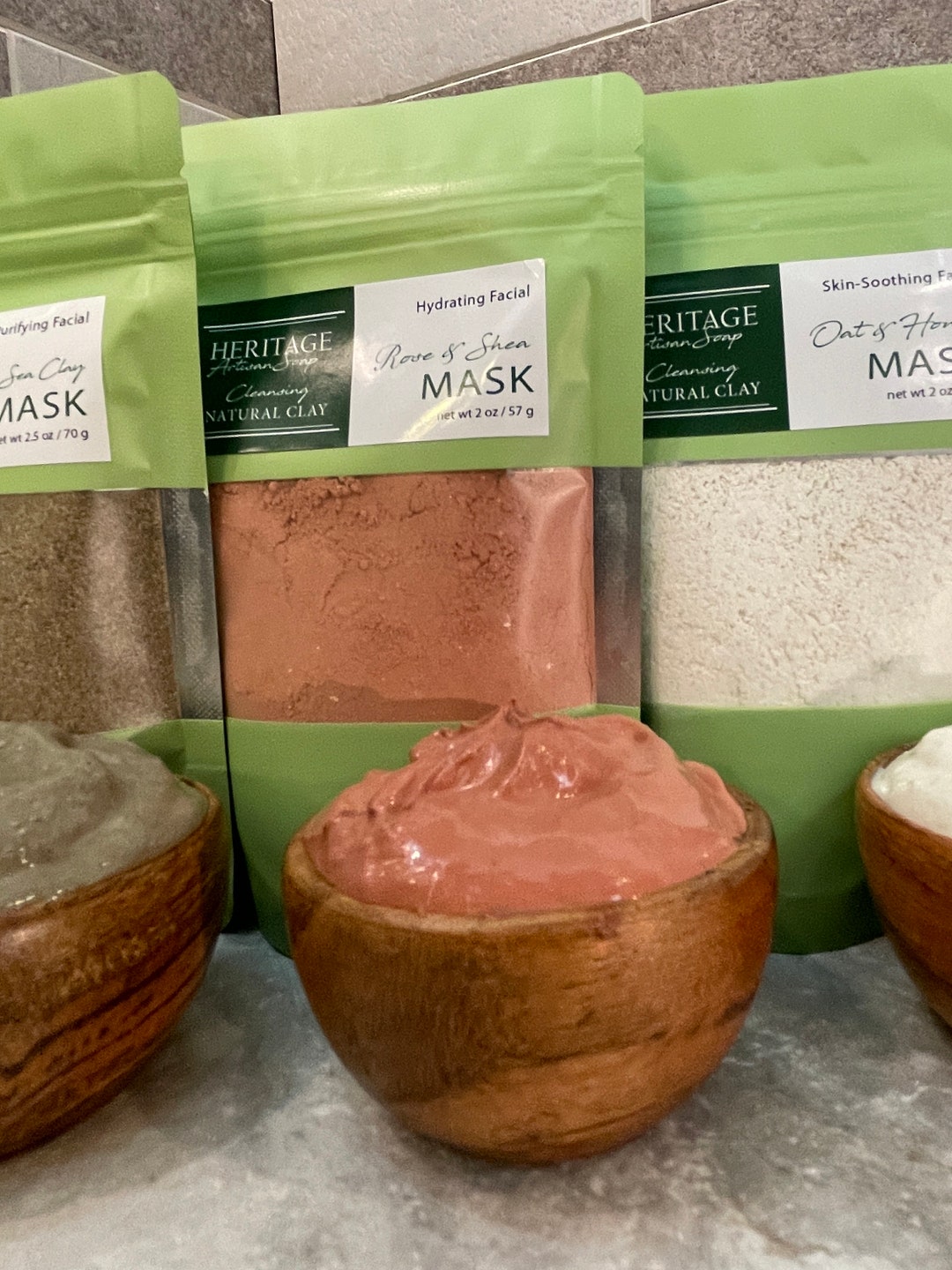 Natural Clay Facial Masks, Moisturizing Facial Masks, Natural Skin Care ...