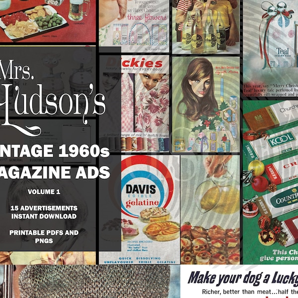 Vintage Magazine Ads - Etsy