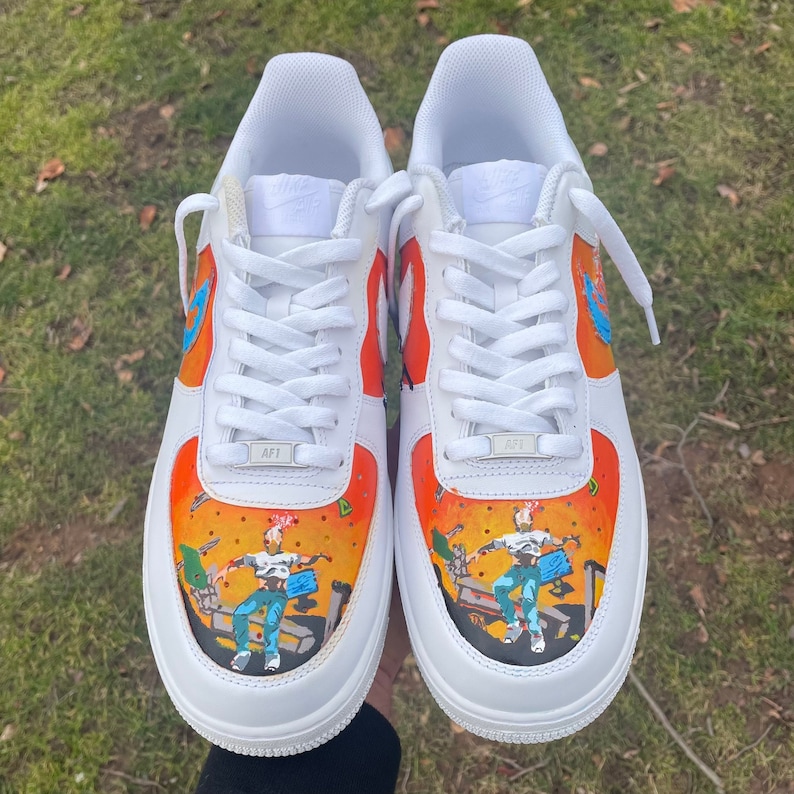 Custom Hand-painted Air Force 1s - Etsy
