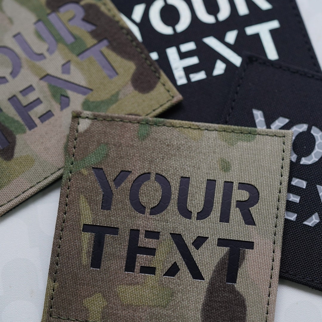 3.5x3.5in Custom Callsign Patch IR Patch Infrared Reflective Patches ...