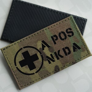 3.5x2in Custom Blood Type Patch IR Patch Infrared Reflective Patches ...