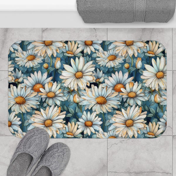 Daisy Bath Mat - Etsy