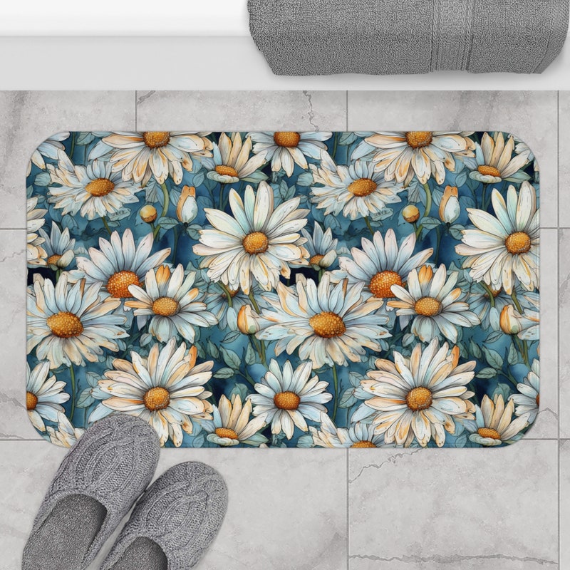 Daisy Bath Mat - Etsy