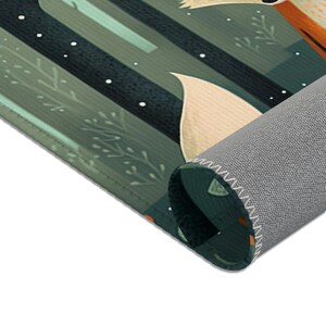 Woodland Fox Area Rug, Nursery Carpet, Mat for Kids Room - Etsy