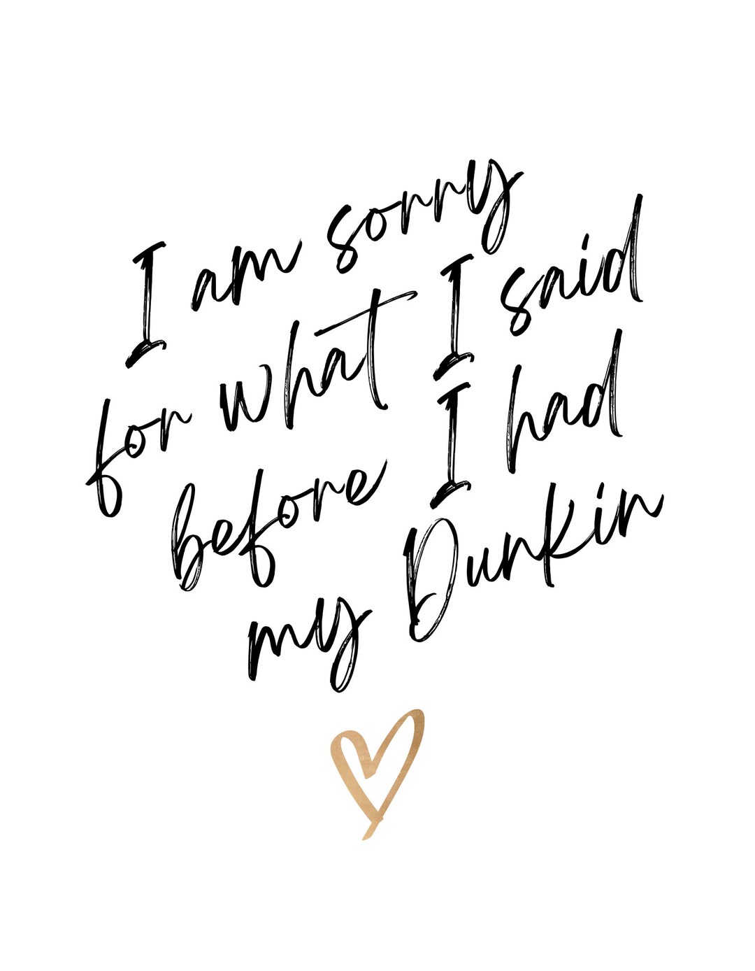 Dunkin Thoughts PNG File 14" X 18" - Etsy