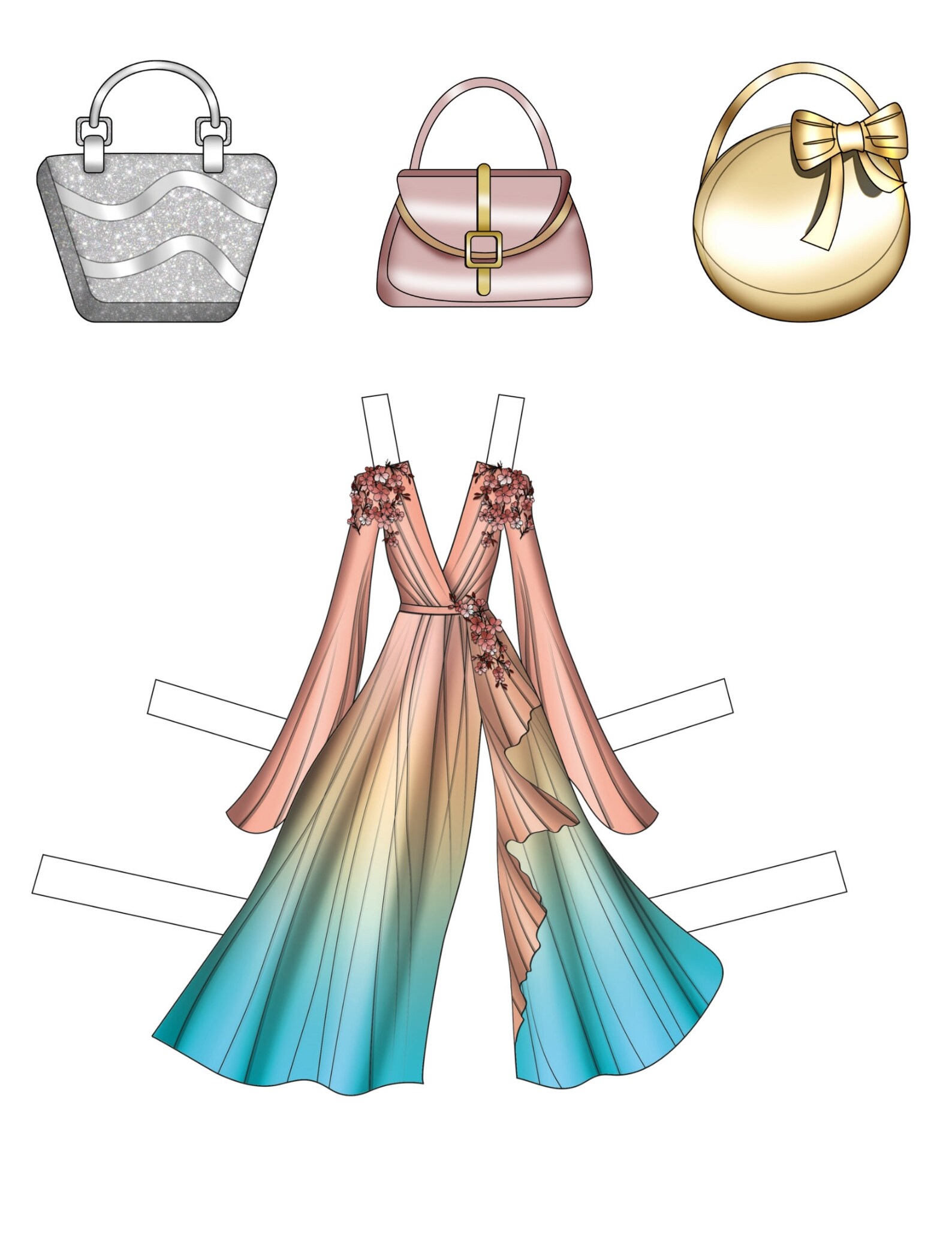 Beautiful Paperdolls Bundle Printables PNG, JPG Cutout Dolls, Paper ...
