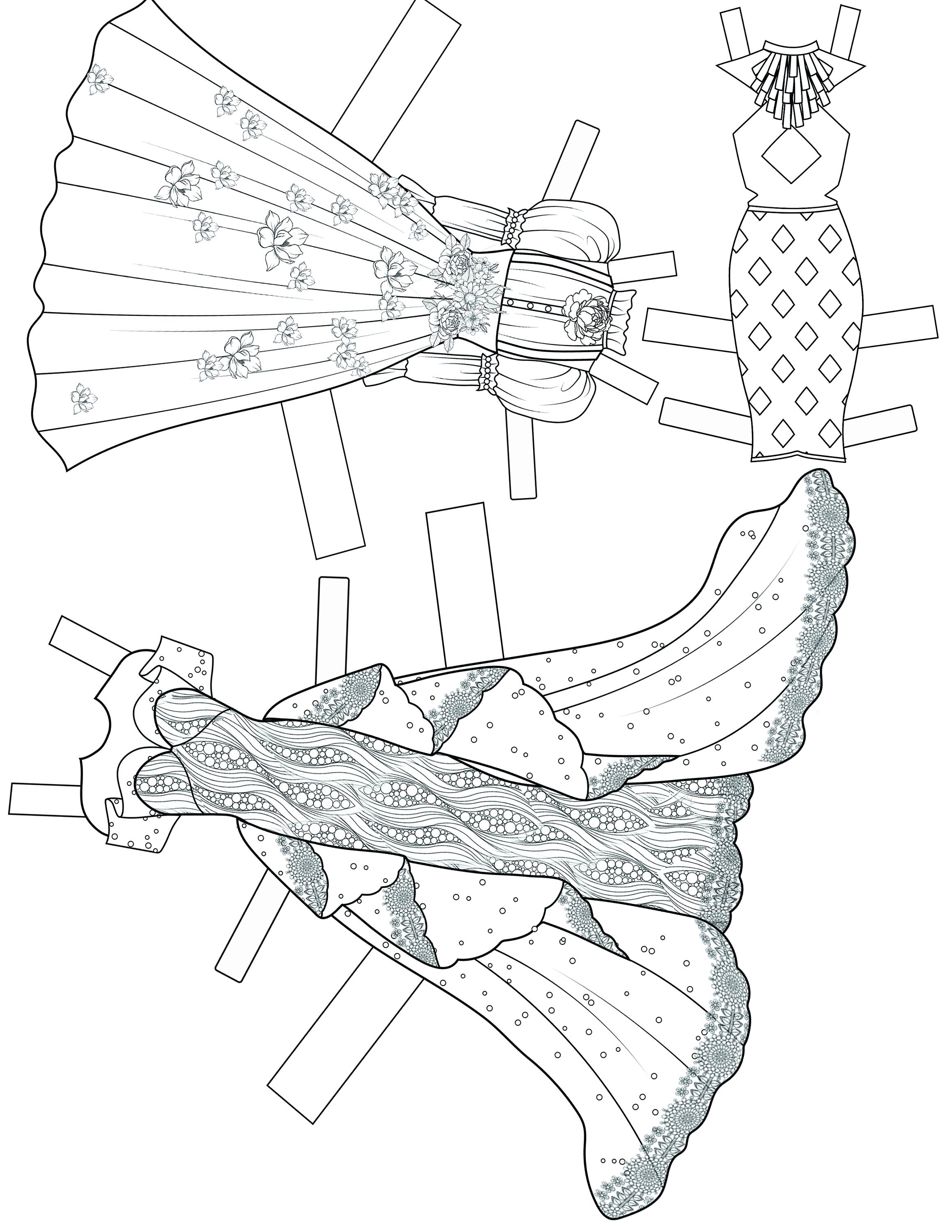 Paper Doll Drawing, Princess Paper Doll Coloring, Paperdoll Printable ...