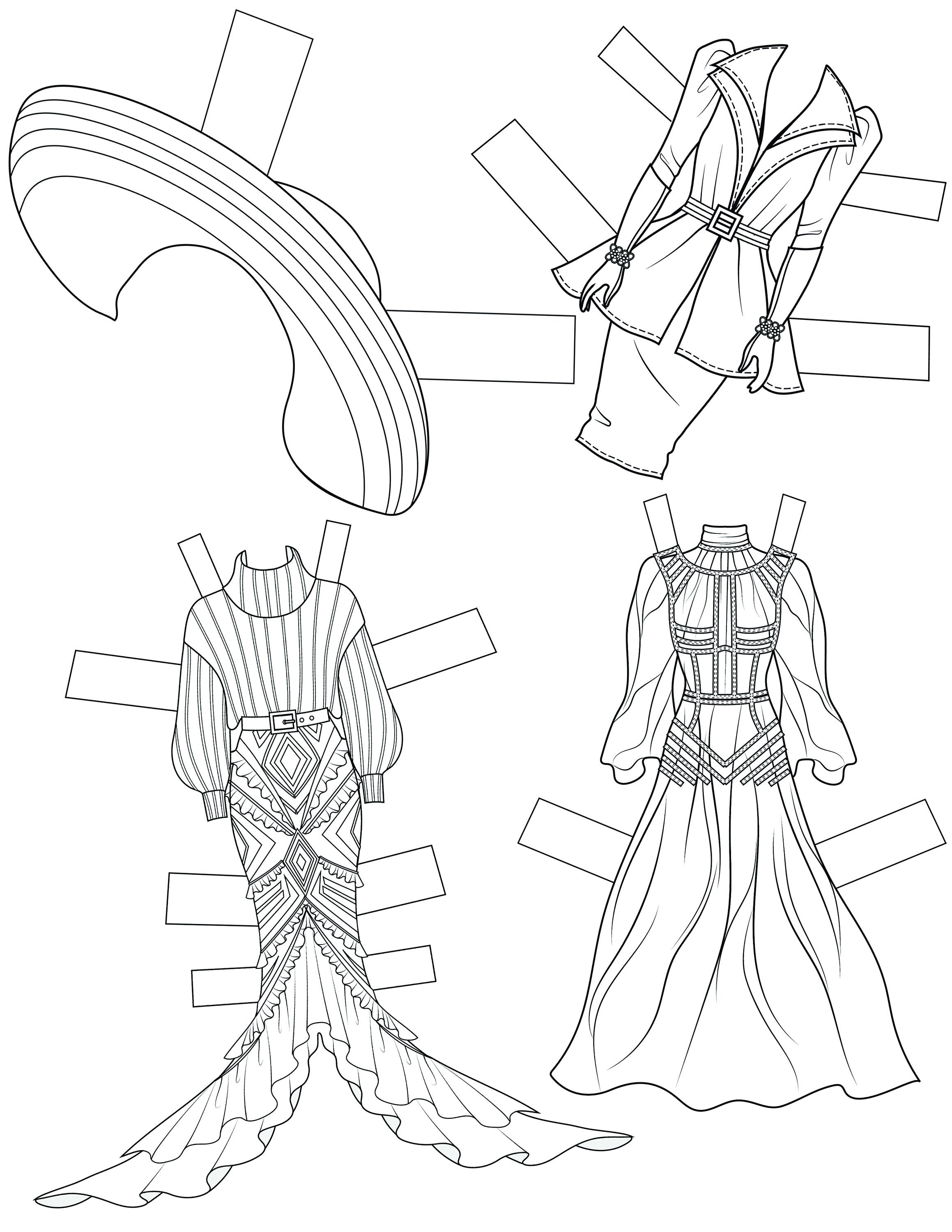 Paper Doll Drawing, Princess Paper Doll Coloring, Paperdoll Printable ...