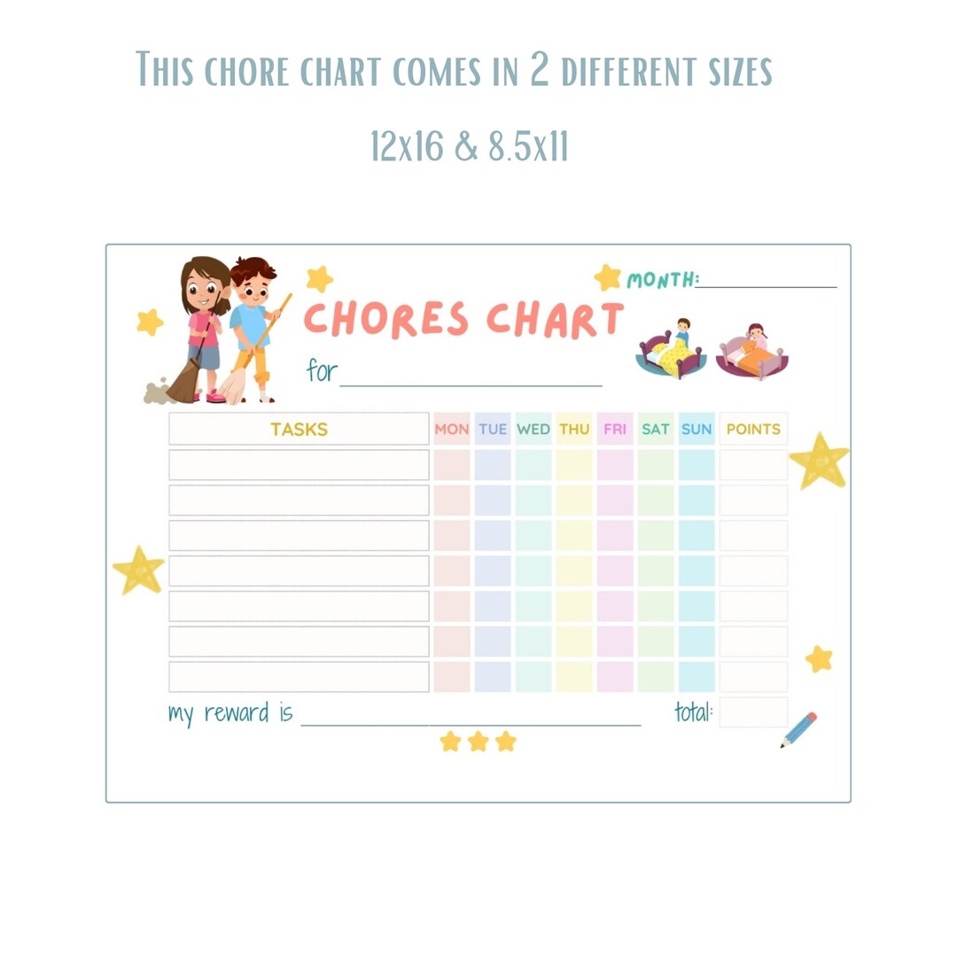 Homeschooler Chore Schedule Homeschooler Chore Chart Homeschoolers ...