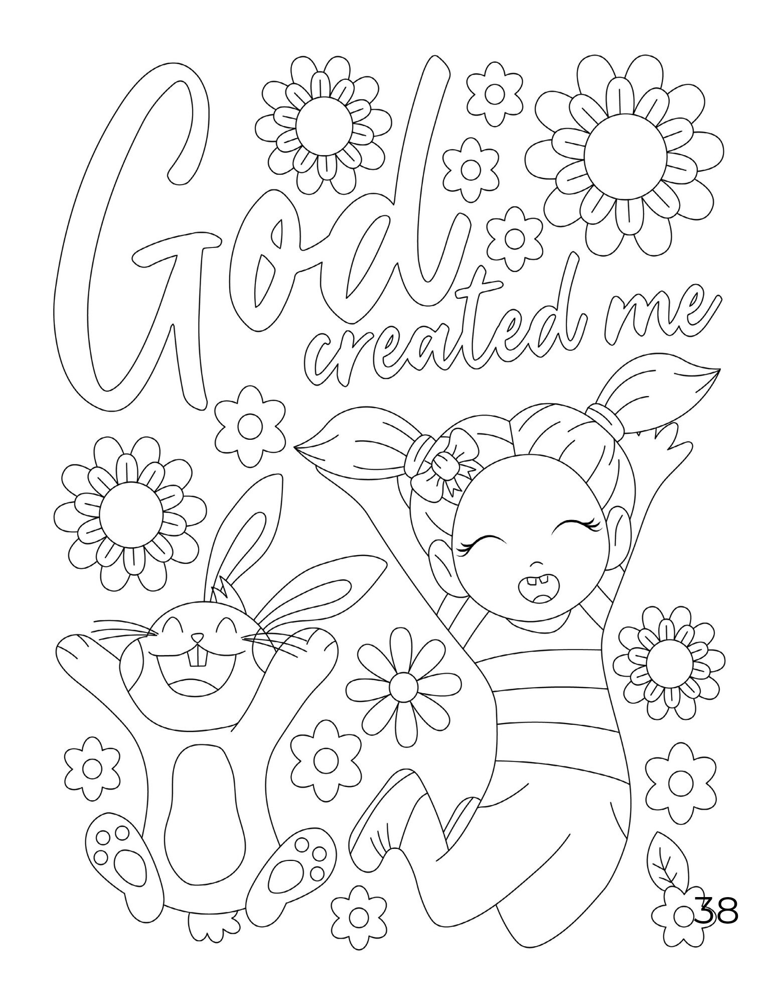 Girls Easy to Understand Bible Verse Coloring Pages for Church Busy ...