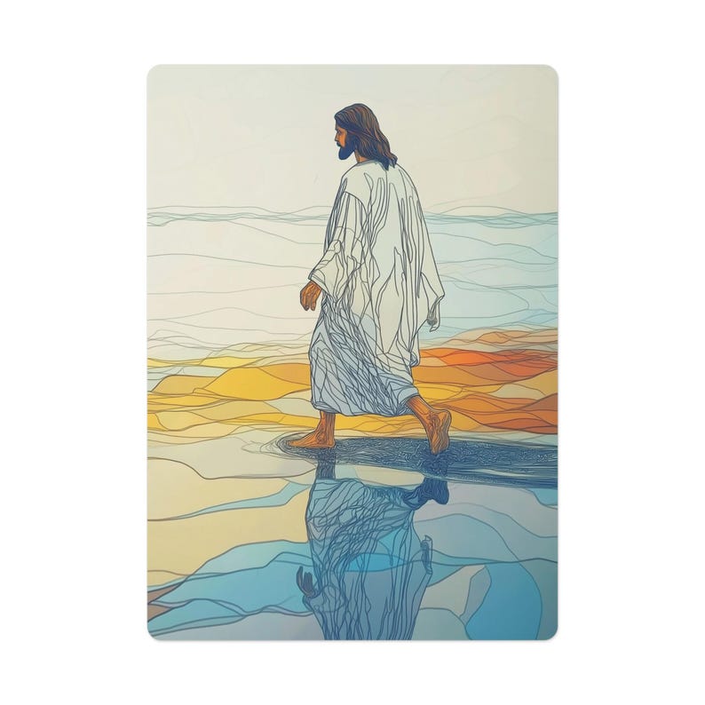 Poker Cards, Jesus Walking on Water Christian Design Deck, Gift ...