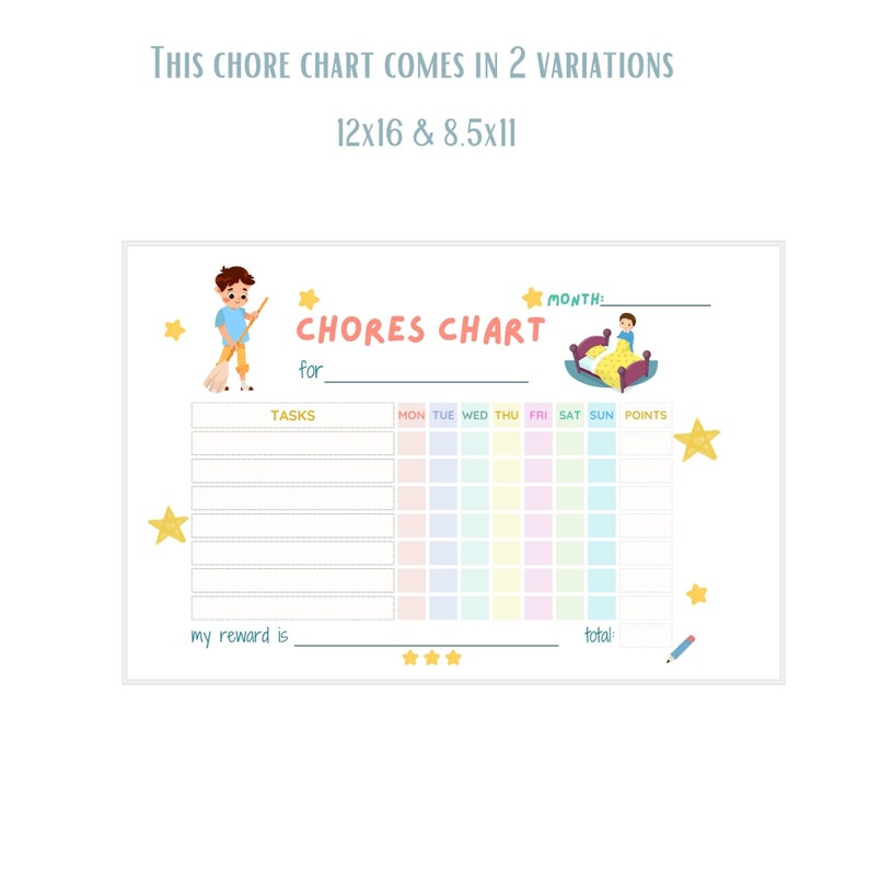 Homeschooler Chore Schedule Homeschooler Chore Chart Homeschoolers ...