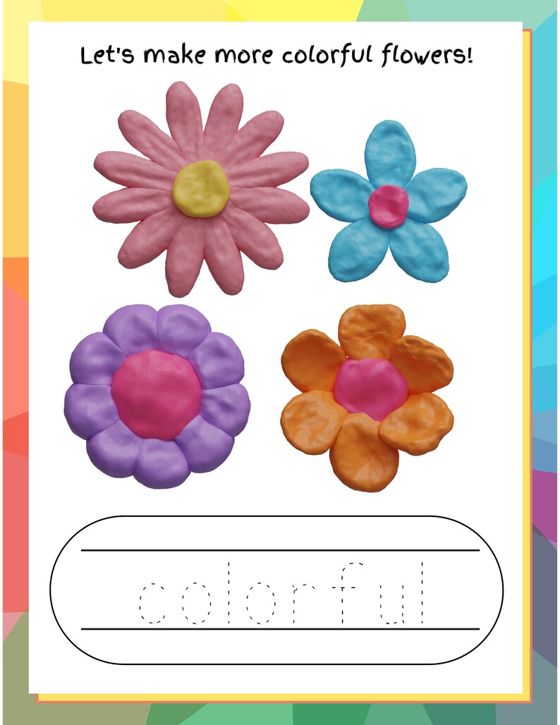 Printable Playdough Mats Bundle Food Play Dough Mats Bundle Play Dough ...