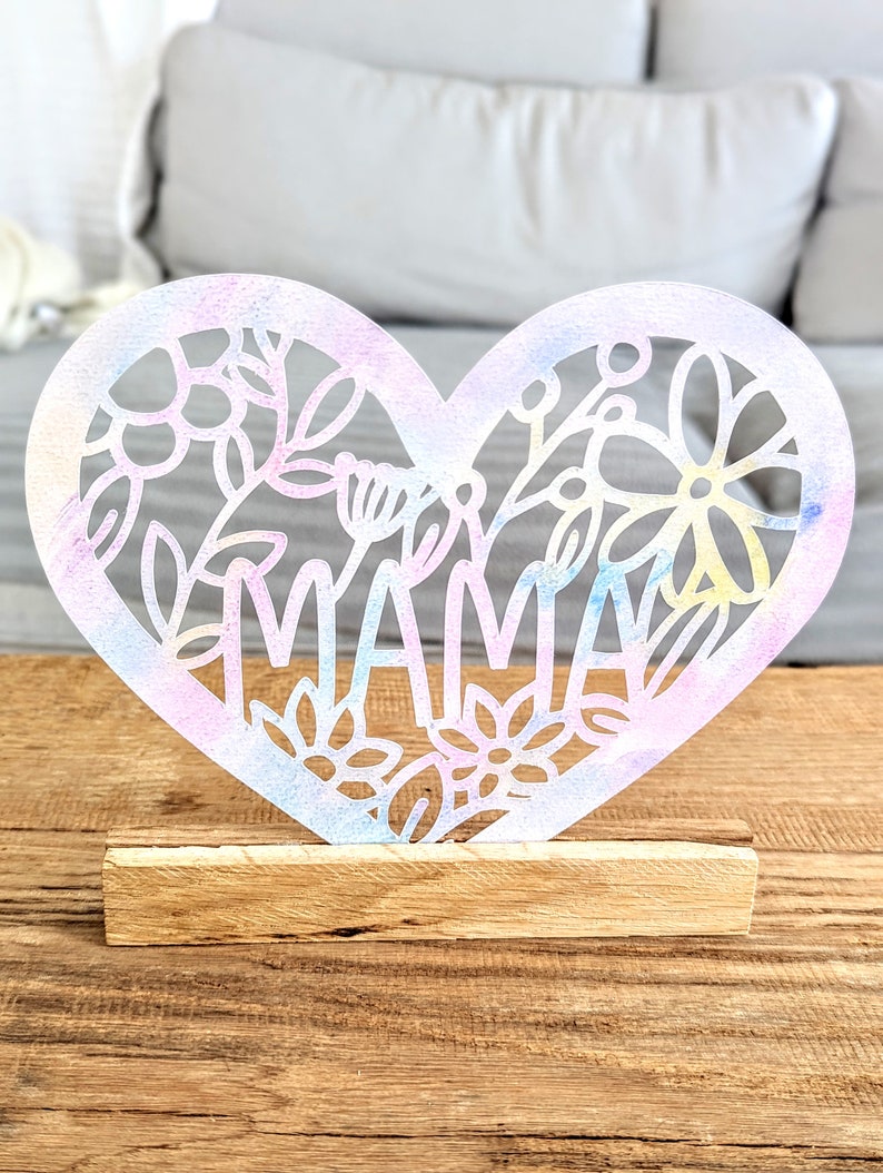 Mama Muttertag Herz Klötzchendeko SVG Klötzchen - Etsy