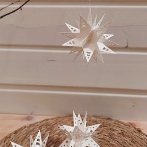 Plotterdatei Stern Papierstern Weihnachtsstern SVG 3D Baumschmuck cricut Weihnachten Christmas ...