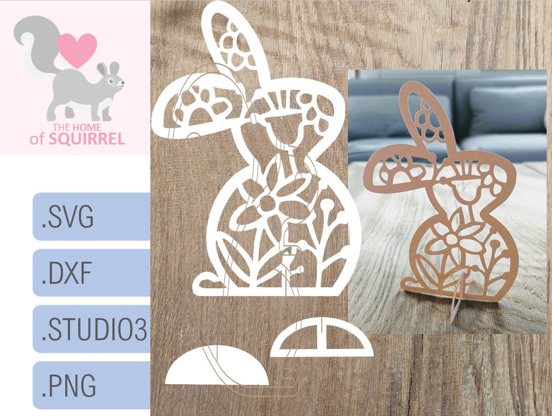 3D Plotterdatei Ostern SVG Hase Frühling 3D Papercut Spring Osterhase ...