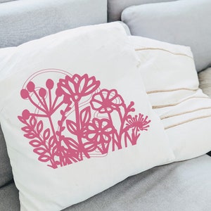 Klötzchendeko Plotterdatei Blumenwiese Sommer SVG Klötzchen Blumen flower Cricut Silhouette ...