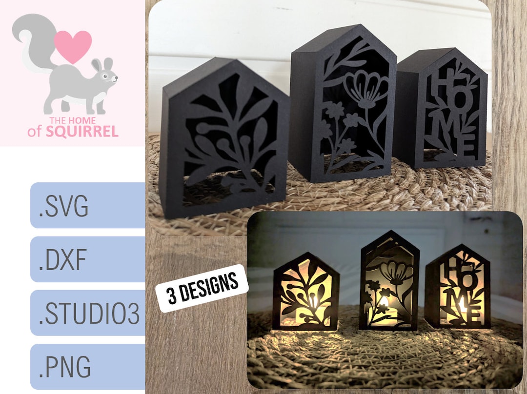 Plotterdatei Lichthäuser Häuschen Home floral Frühling Sommer SVG Plotter Cricut Häuser ...