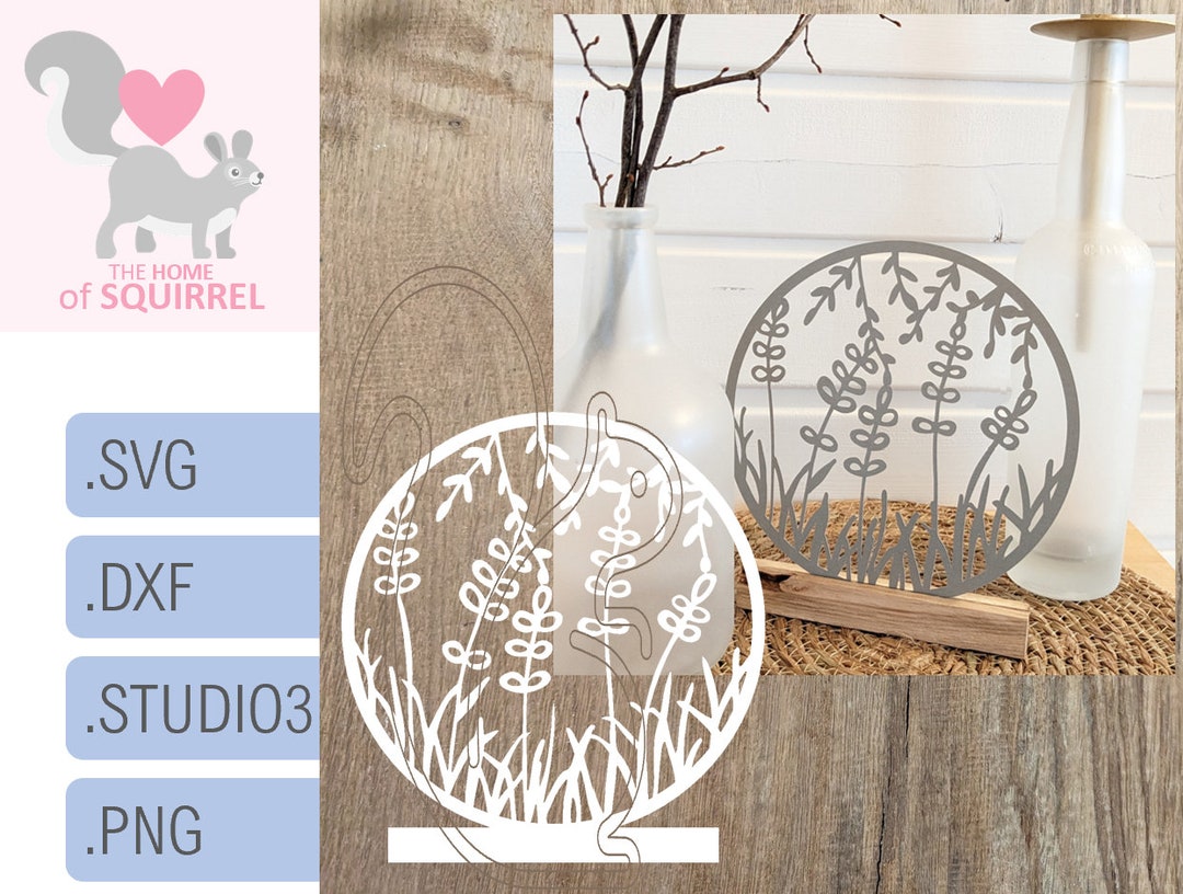 Plotterdatei Frühling Ring Kranz Blumen SVG floral Klötzchen Papercut ...