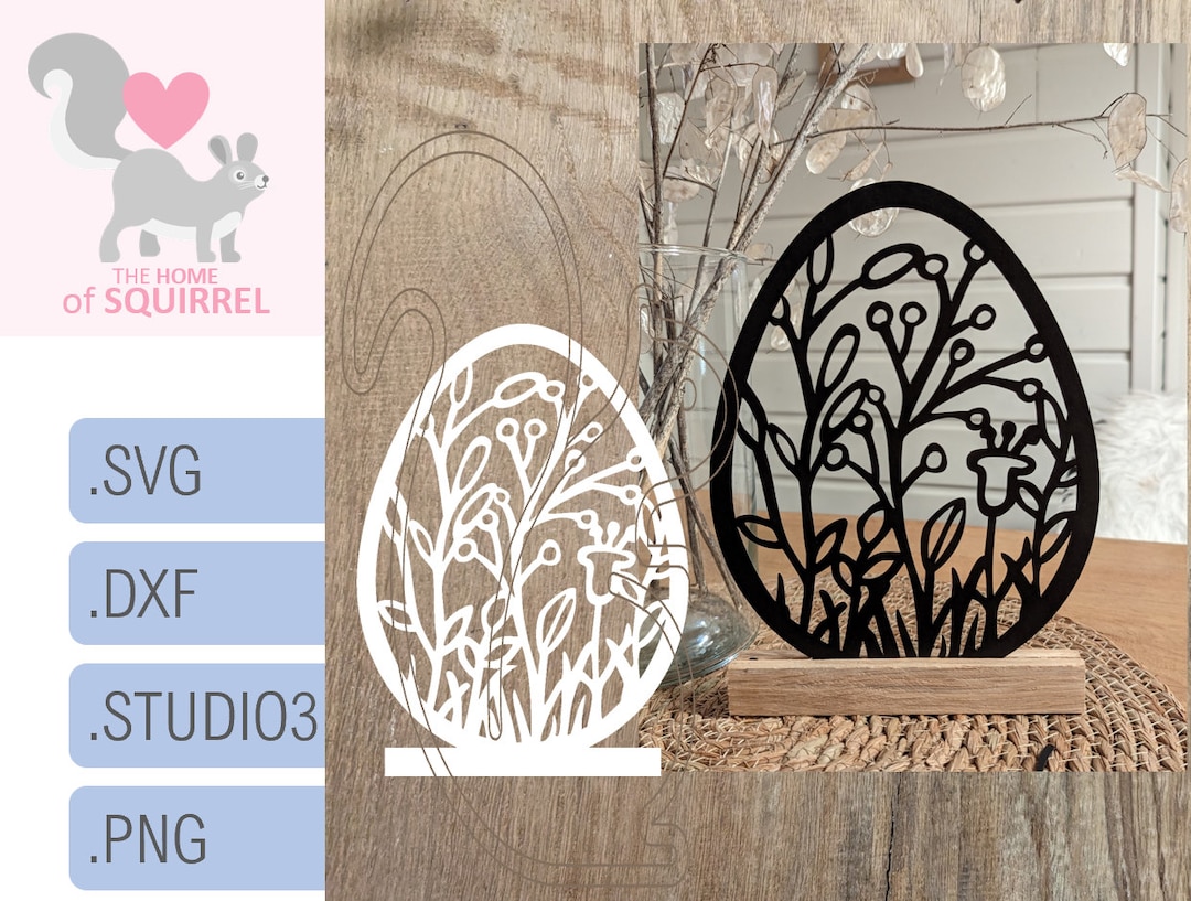 Osterei Klötzchen Plotterdatei SVG Ostern Frühling Papercut Spring ...