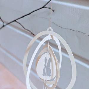 Plotterdatei Ostern 3D Frühling Anhänger Papercut Spring SVG Osterei Egg Plotter File Cricut ...