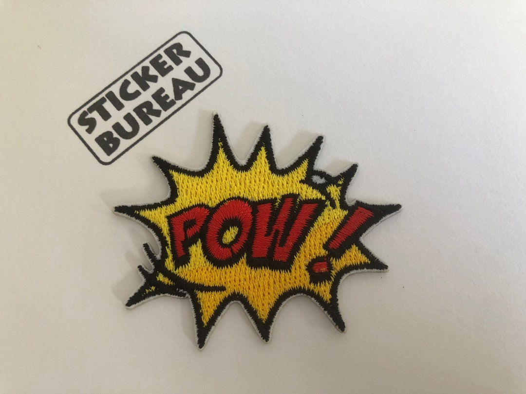 POW Patch, Comic Book Pow Patch, Adhesive Patch / Sew on Patch Cotton ...