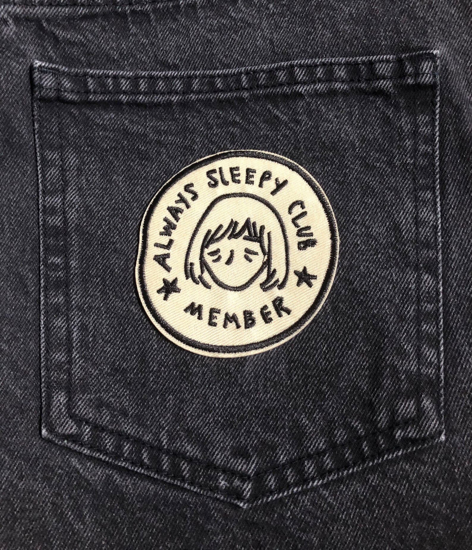 Always Sleepy Club Member Patch, Iron on / Sew on Patch - Etsy