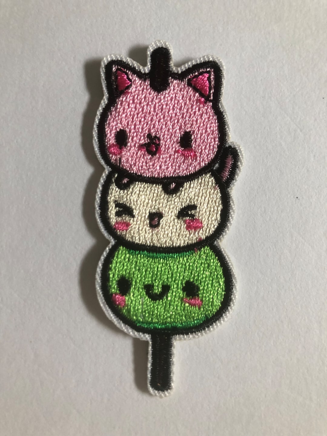Cute Cat Patch, Dango Cat Patch, Iron On/ Sew on Patch Cotton ...