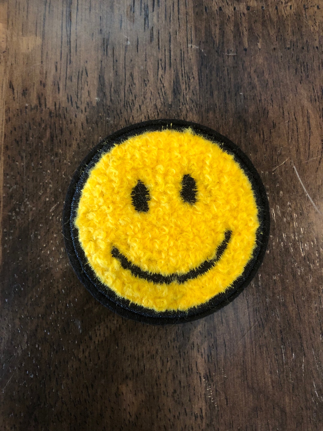 Smiley Face Patch Cotton Embroidery Patch Iron/sew On - Etsy