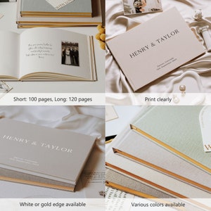 Custom Guest Book, Personalized Wedding Signing Guest Book, Engagement ...