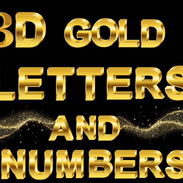 Gold Letters - Etsy