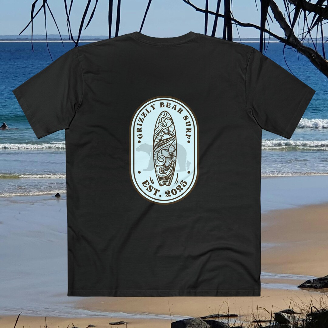 Mini Mal baby Blue Grizzly Bear Surf Tee - Etsy
