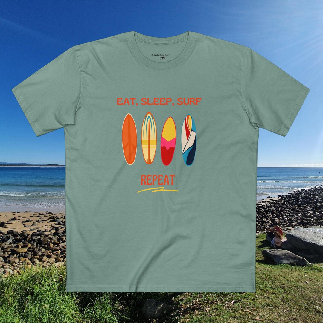 Eat Sleep Surf Repeat by Grizzly Bear Surf - Etsy