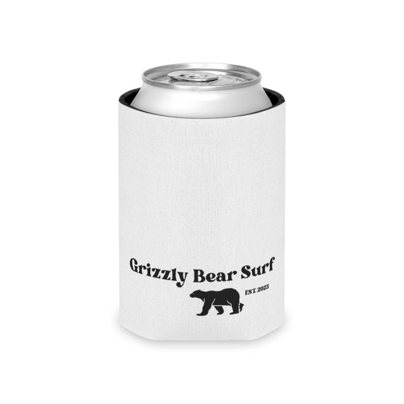 Grizzly Bear Surf Stubby Cooler - Etsy