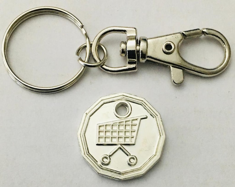 Keychain Bag Charm Pound Coin Shaped Can Be Used for Most UK ...