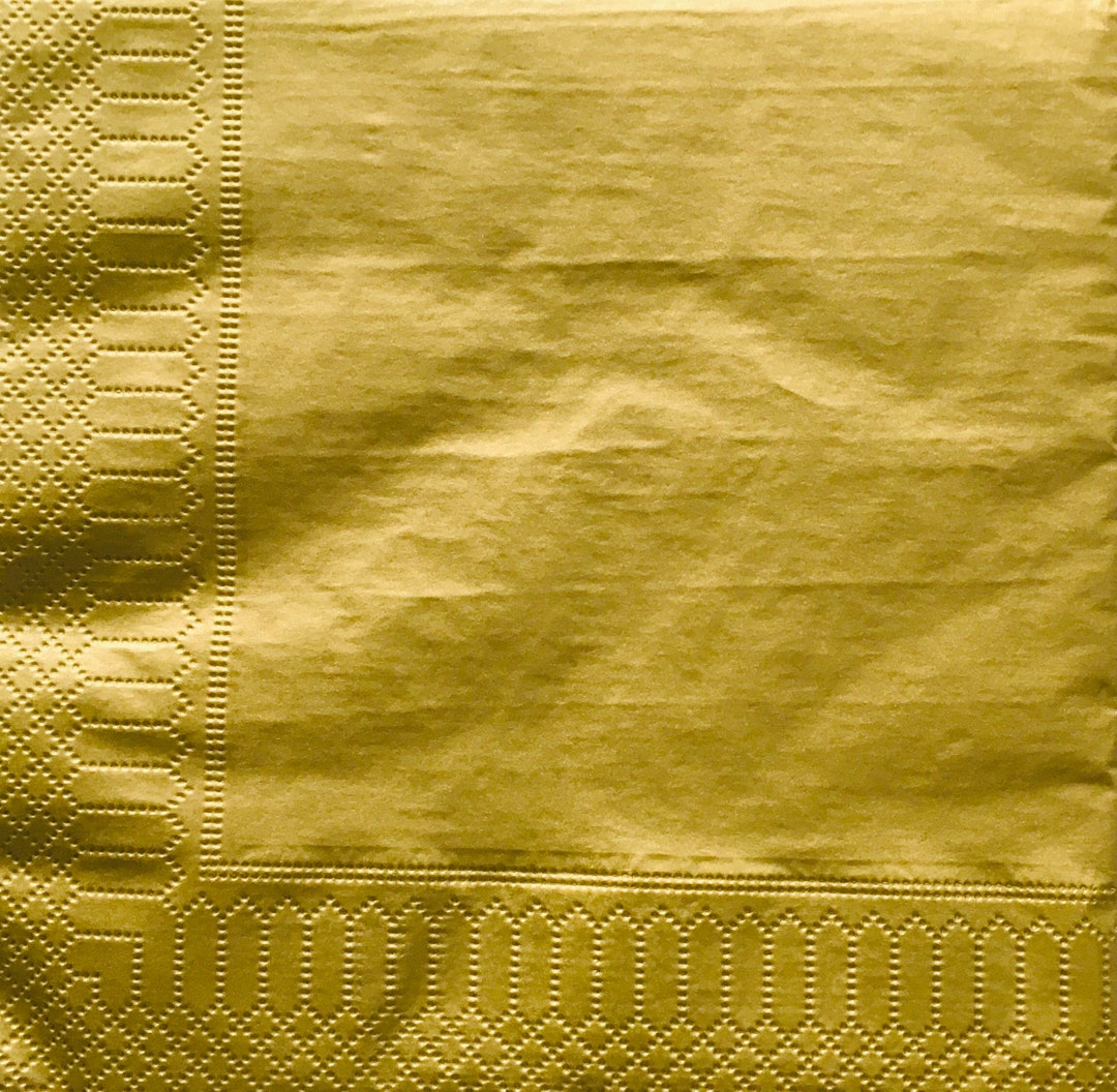 20 Gold Design Decorative Paper Serviettes Napkins Dinner Party ...
