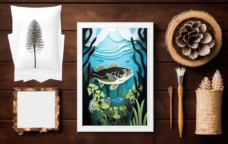 Vintage Walleye Paper-style Print, Northern Minnesota Fishing, Great ...