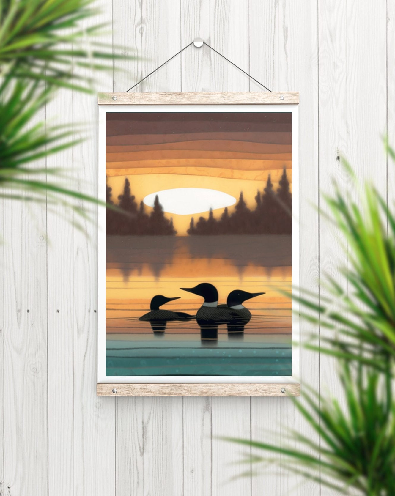 Vintage Loon Print | Nature Art | Lake House Prints | Minnesota Poster ...