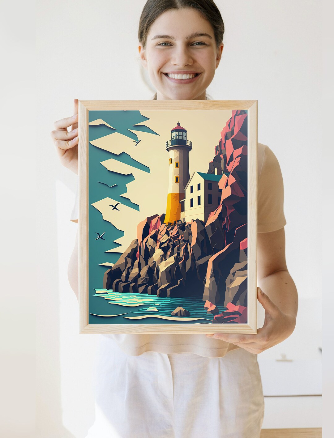 Split Rock Lighthouse Print | Minnesota Print | up North Painting | Art ...