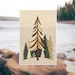 Vintage Pine Trees Wood Art Print Pine Trees in Minnesota - Etsy