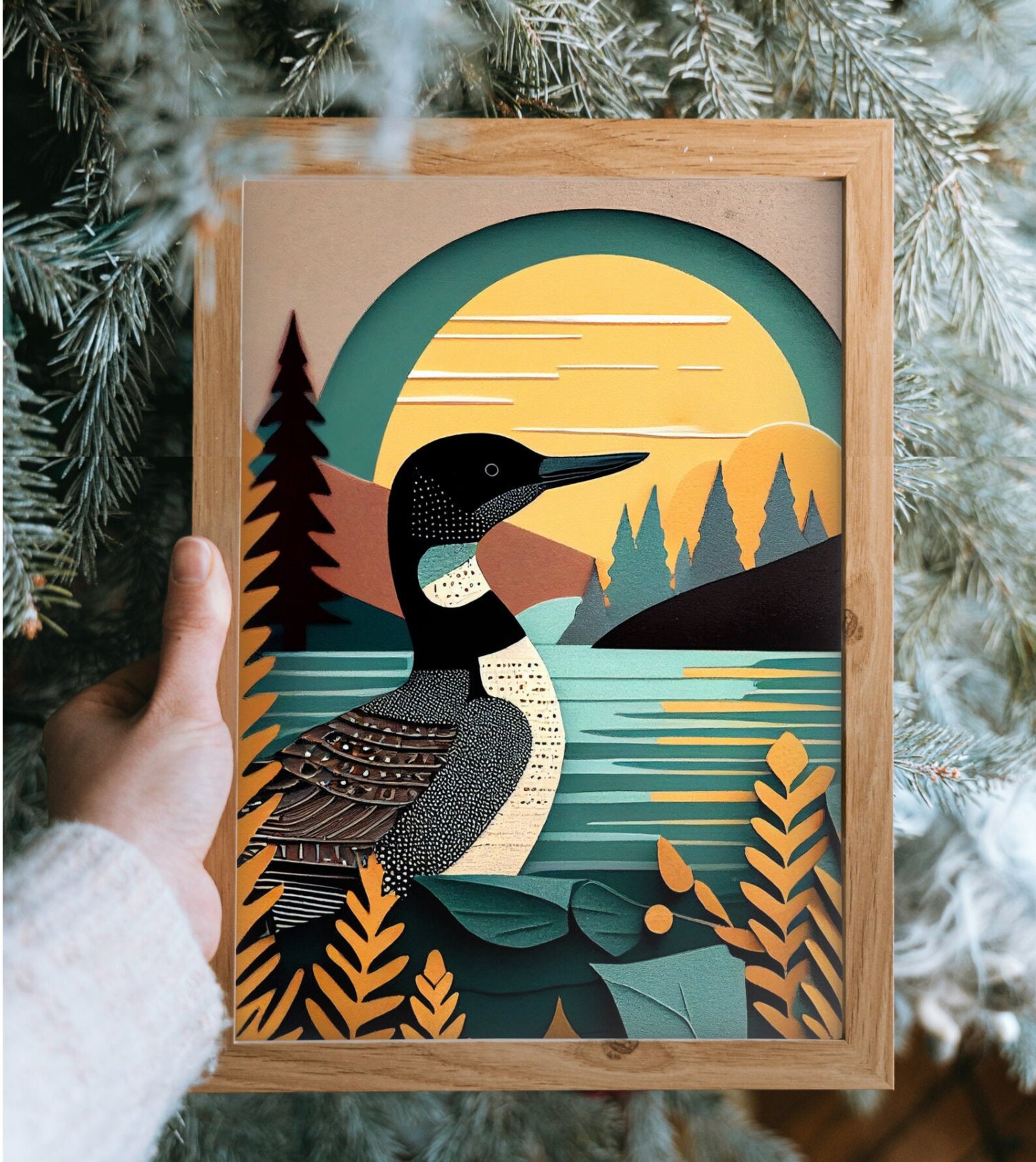 Vintage Loon Print | Nature Art Lake House Prints Minnesota Poster Loon ...