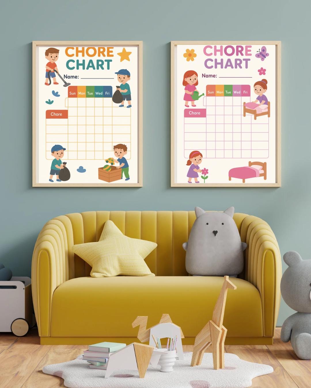 Boys Chore Chart - Etsy