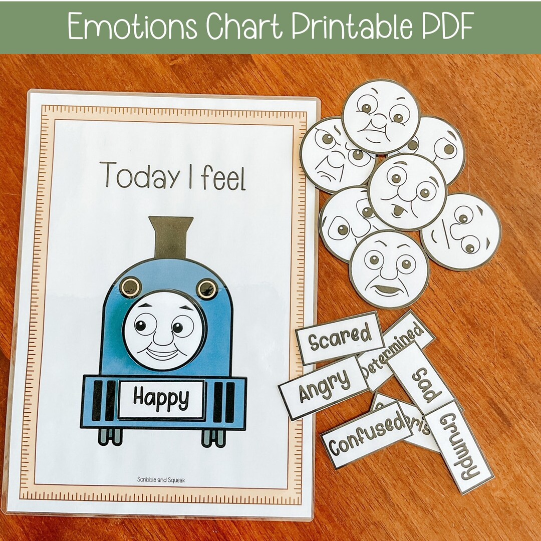 Emotions Kids Chart, Childrens Feelings, Toddler Learning Printable ...