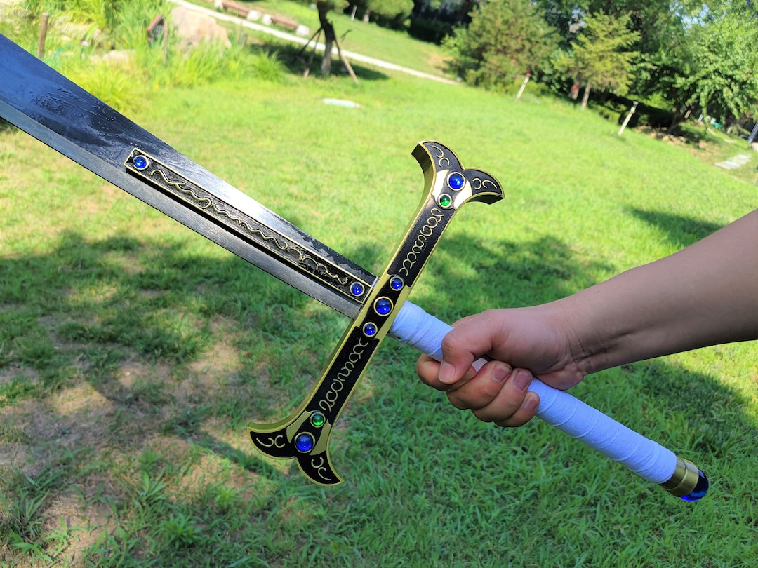 Dracule Mihawk Sword Kokutoou Yoru Battle Ready, Mihawk Sword Metal ...