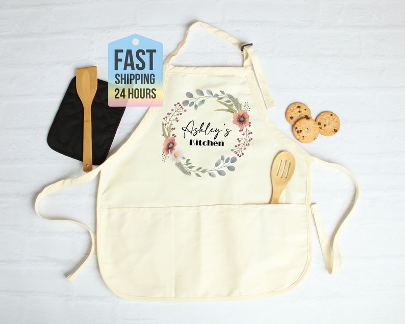 Custom Kitchen Apron, Personalized Aprons for Women, Custom Apron, Personalized Apron, Kitchen ...