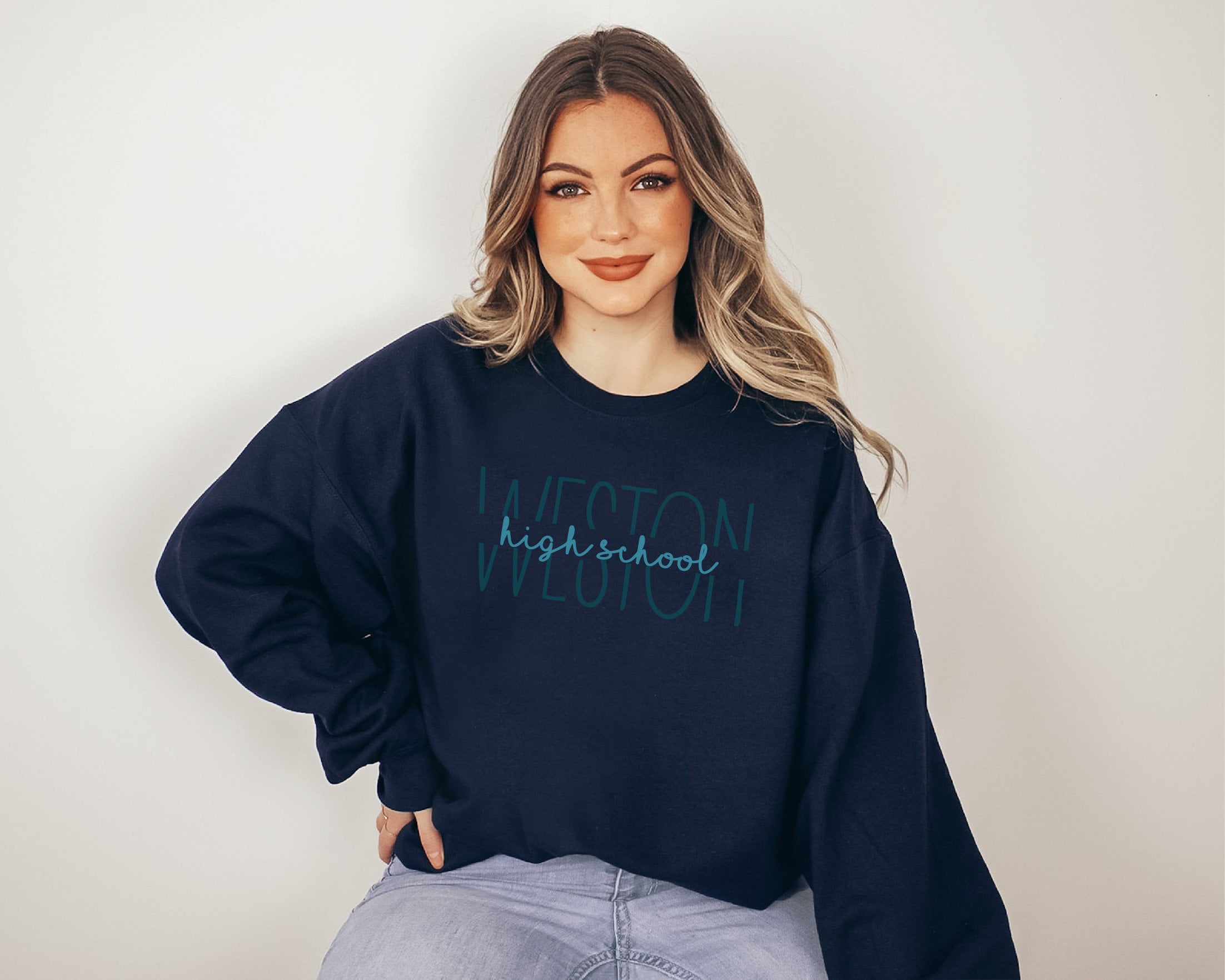 Custom School Name Sweatshirt, School Sweatshirt, Teacher Sweatshirt ...