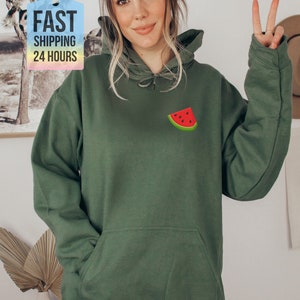 Watermelon Sweatshirt, Fruit Sweatshirt, Summer Gift, Holiday Gift ...