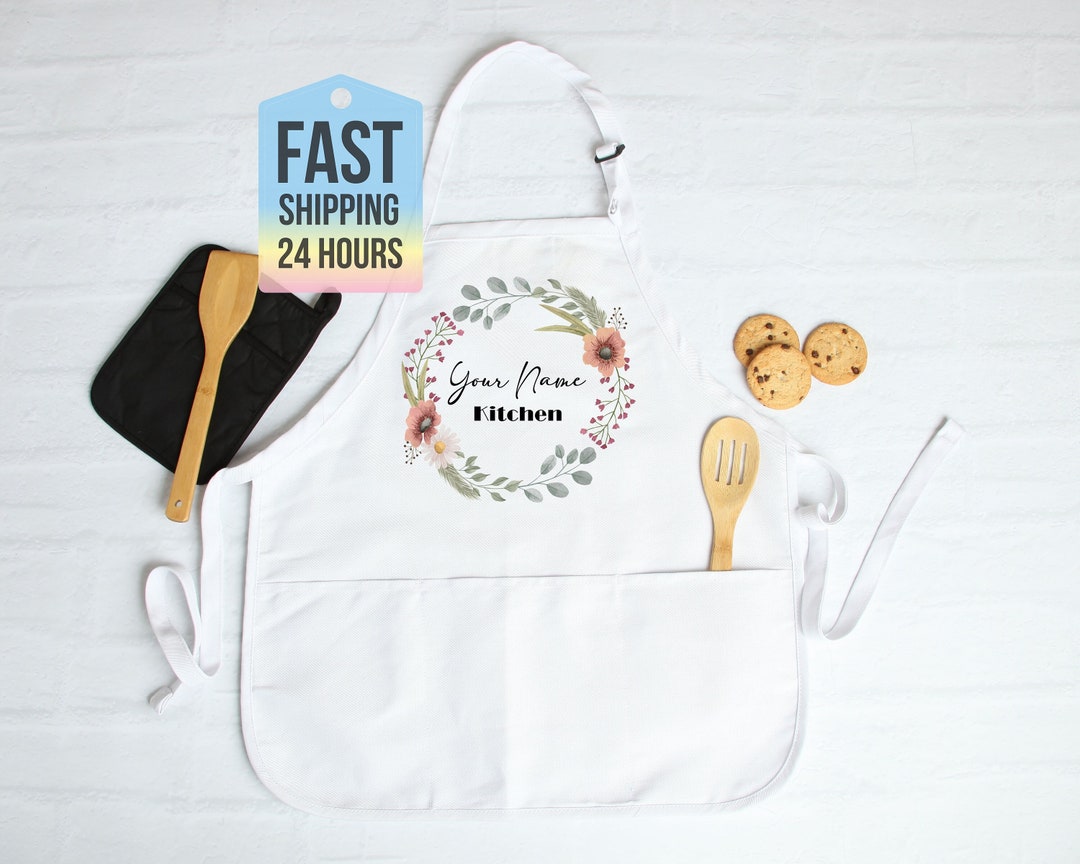 Custom Kitchen Apron, Personalized Aprons for Women, Custom Apron ...