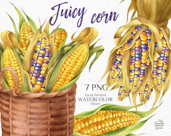 Gardening Farm Country Life Clipart. Watercolor Hand-painted - Etsy