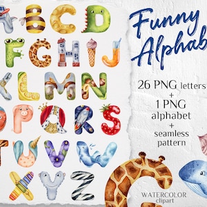 Alphabet Letters. Abcs Poster. Watercolor Printable Wall Art ...